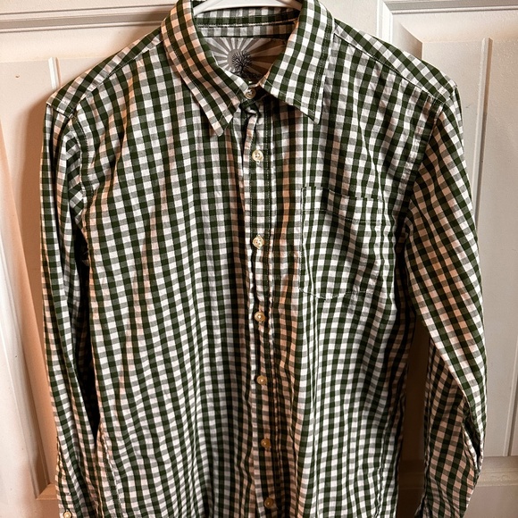Shirts | Half Moon Thread Works Green And White Checkered | Poshmark